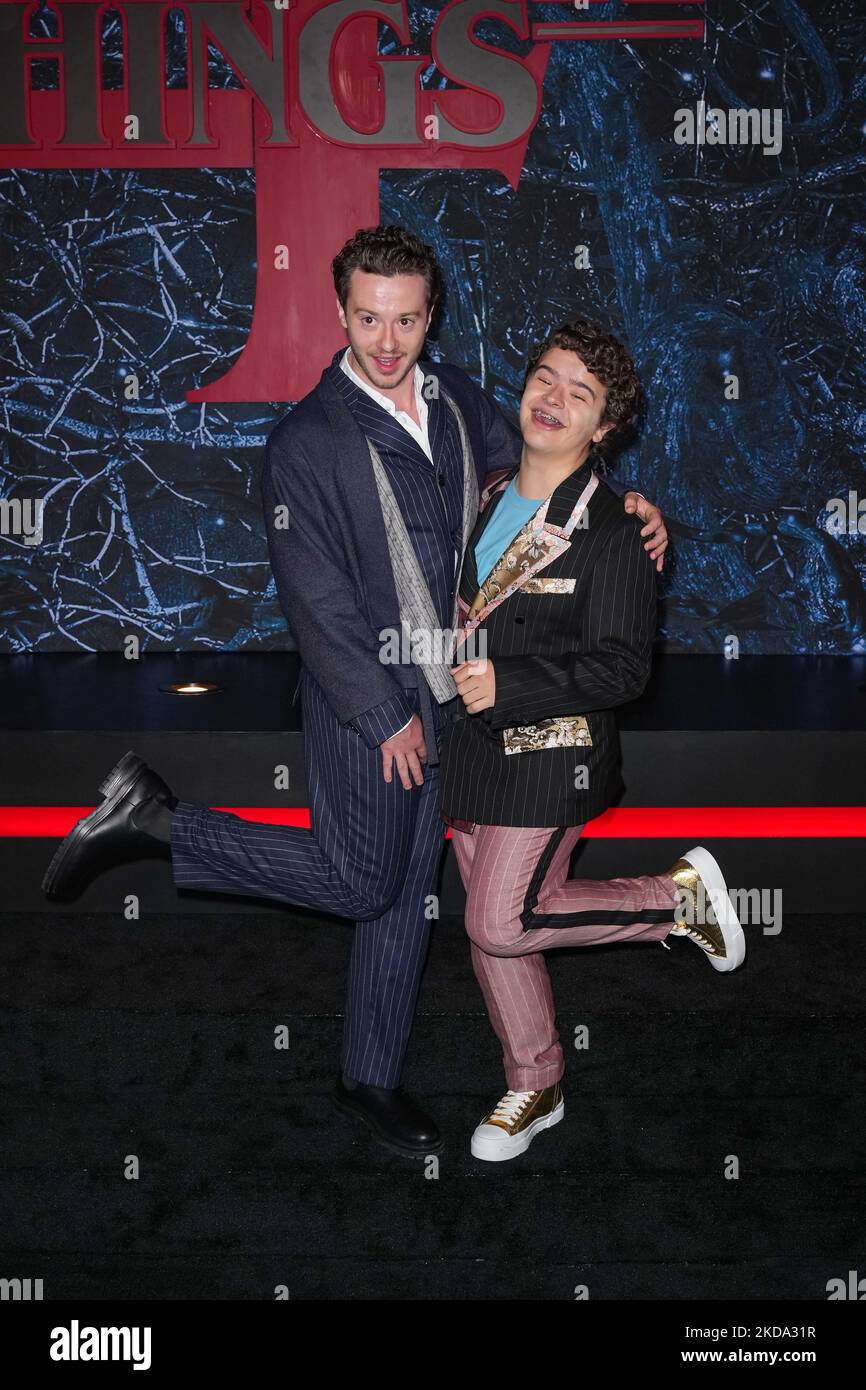 BROOKLYN, NEW YORK - MAY 14: Joseph Quinn and Gaten Matarazzo attend ...