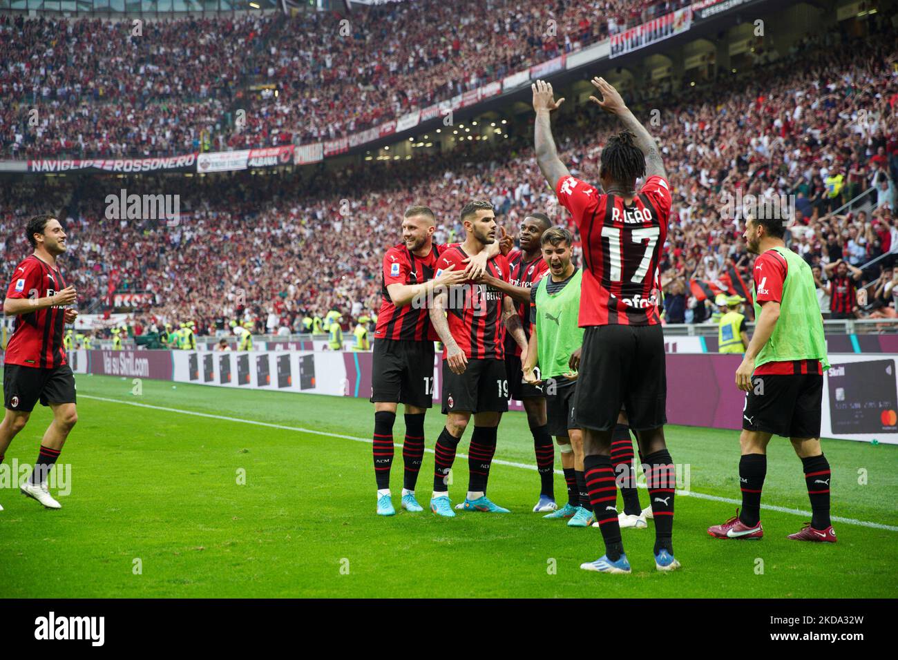 Ac Milan goal celebrate during AC Milan against Atalanta Bergamasca ...