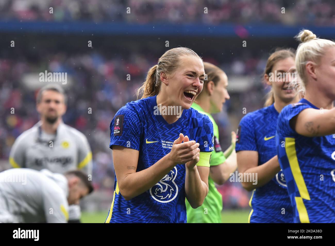 Magdalena Eriksson of Chelsea celebrating after the Women's FA Cup ...