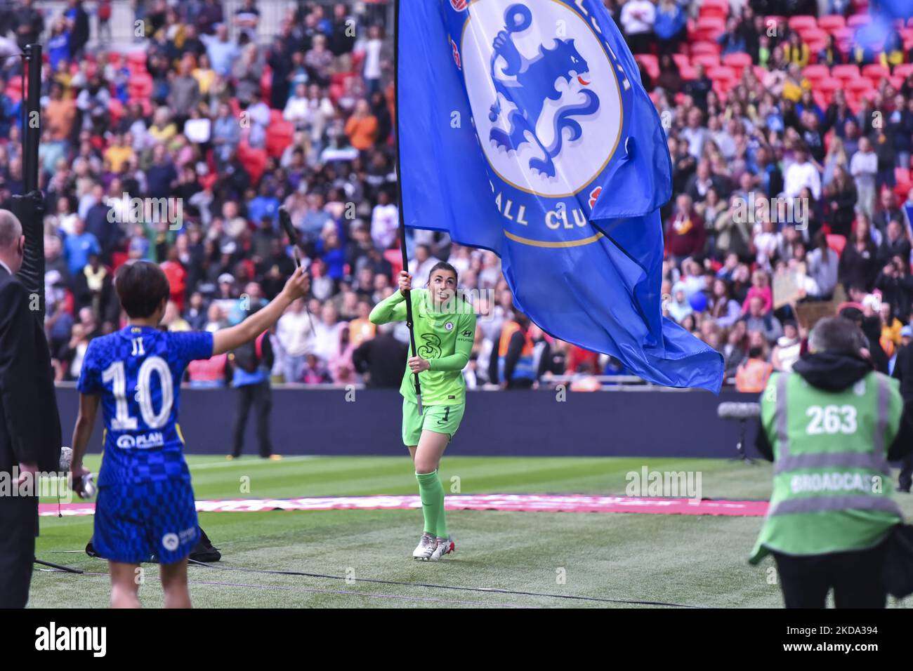 Zecira Musovic of Chelsea celebrating after the Women's FA Cup Final ...