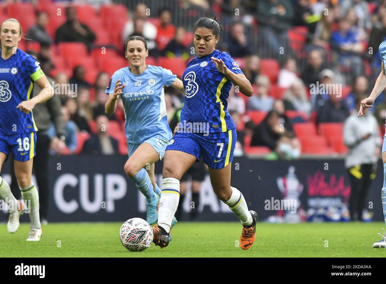 Jessica Carter of Chelsea in action during the Women's FA Cup Final ...