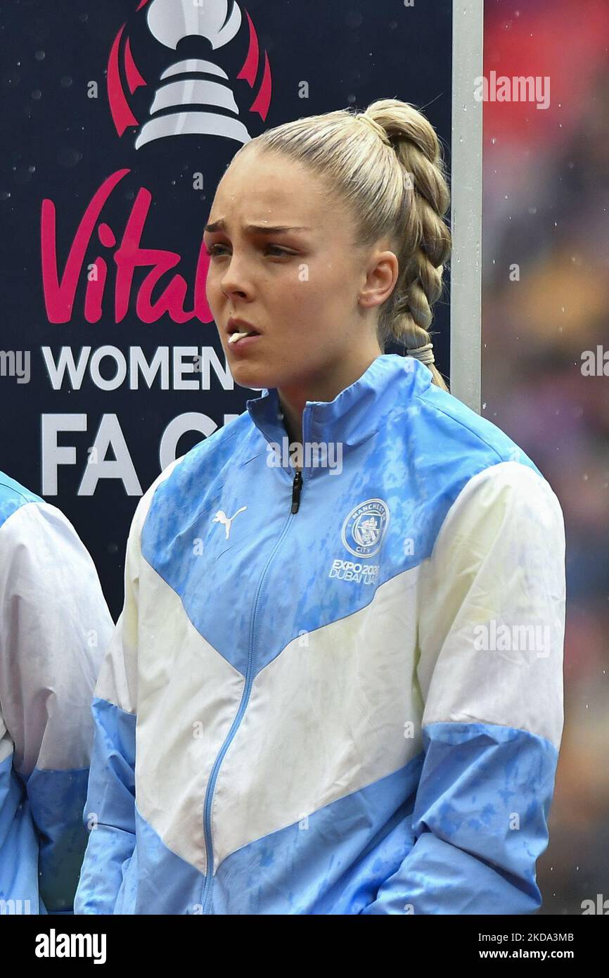 Ellie Roebuck of Manchester City looks on before the Women's FA Cup ...