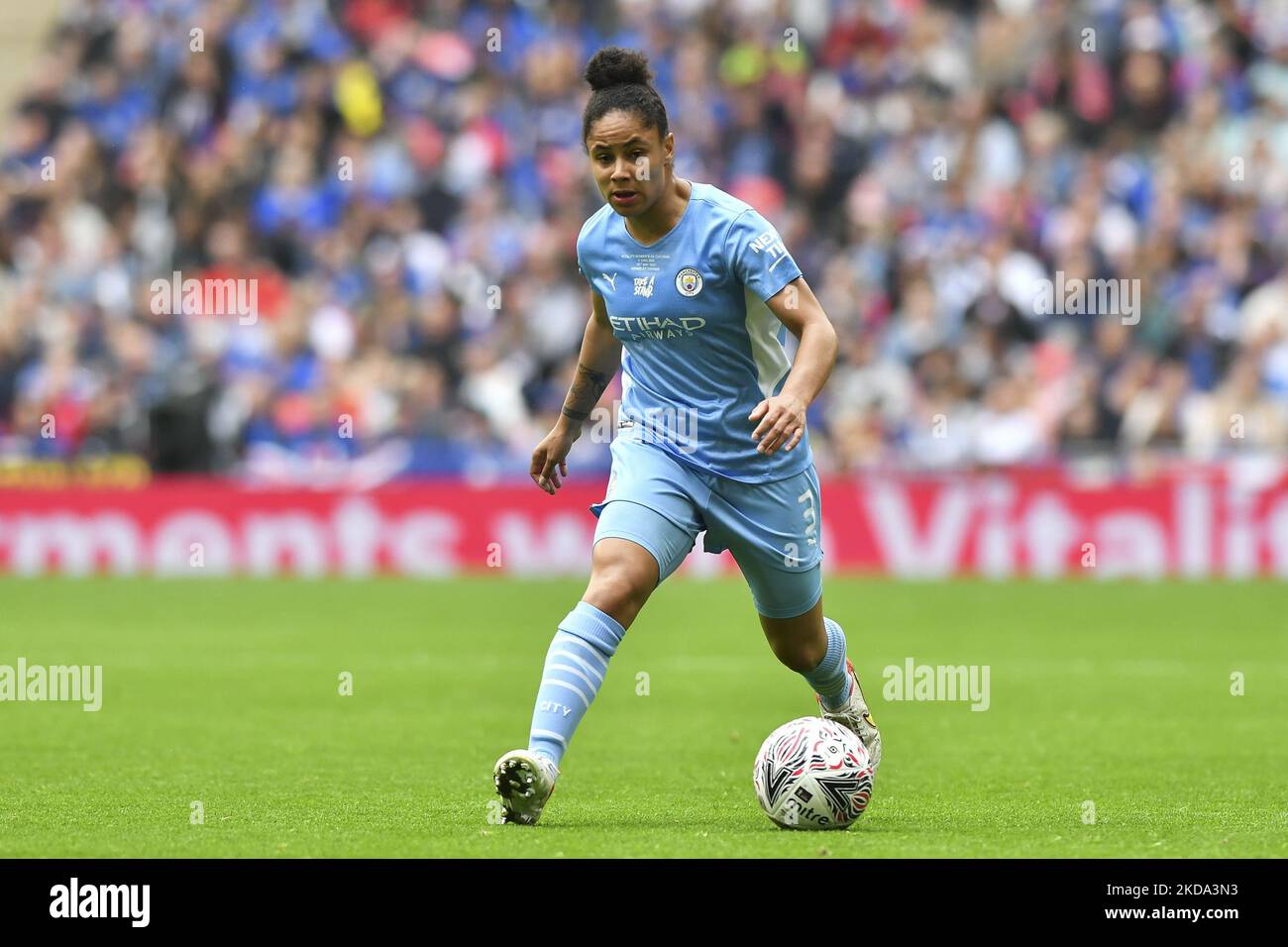 Demi Stokes of Manchester City in action during the Women's FA Cup ...