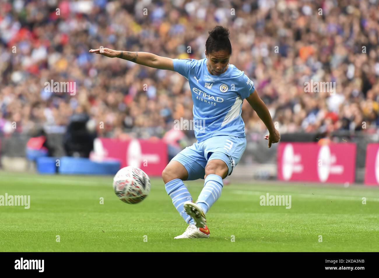 Demi Stokes of Manchester City in action during the Women's FA Cup ...
