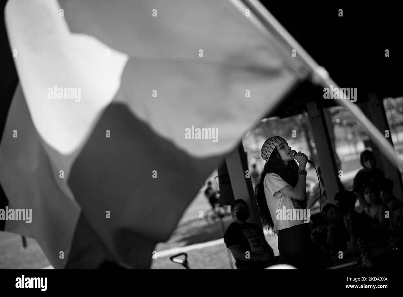 The Palestinian Youth Movement held a rally, march, and community ...