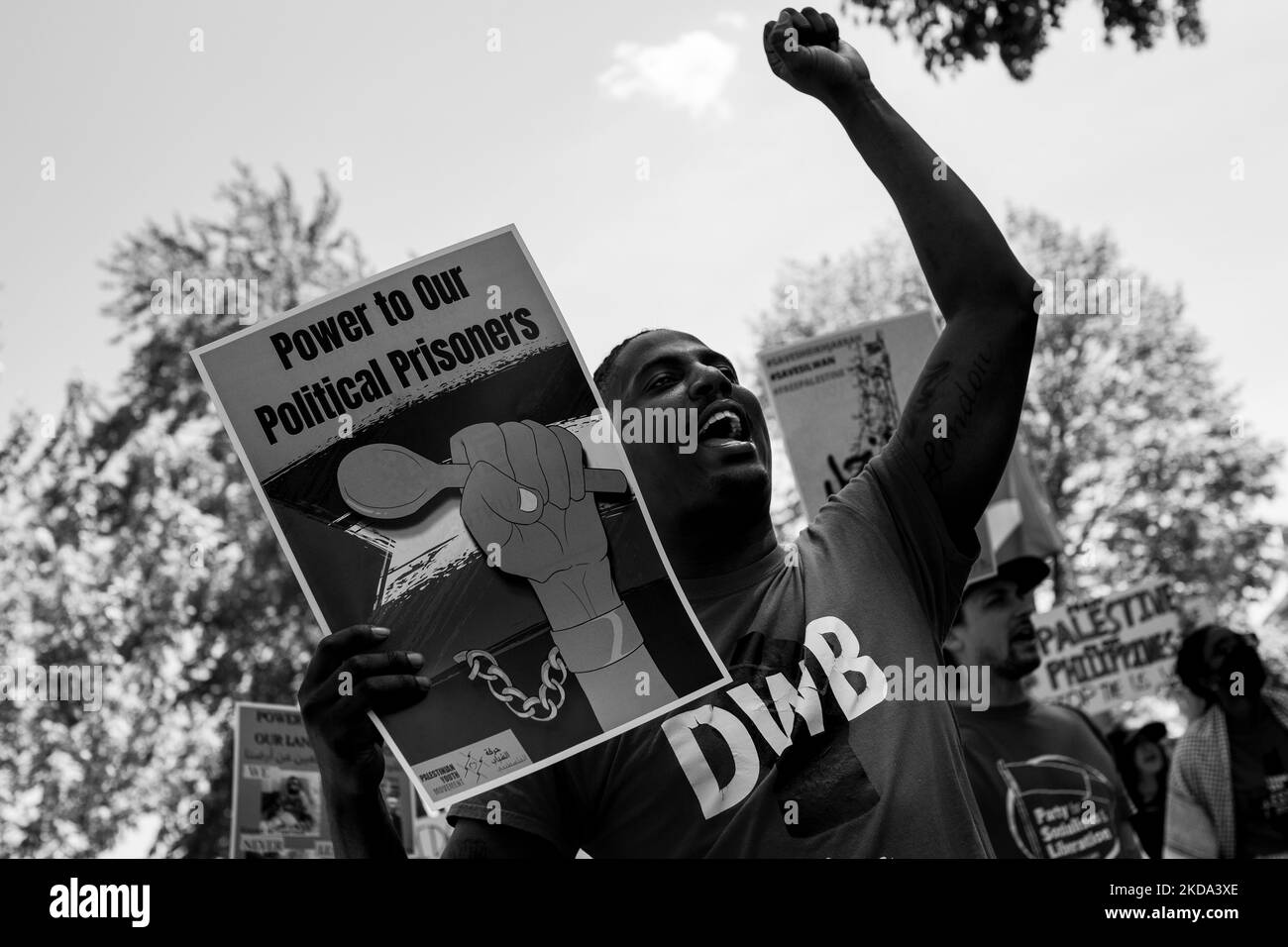 The Palestinian Youth Movement held a rally, march, and community ...