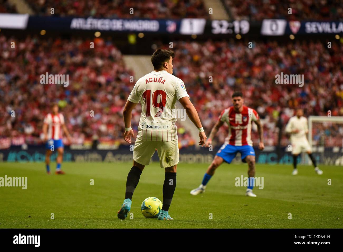 Marcos Acuna during La Liga match between Atletico de Madrid and ...