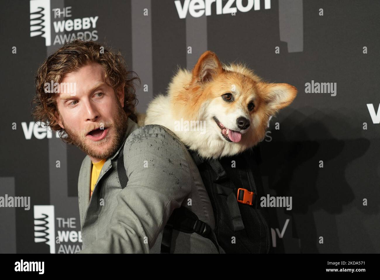NEW YORK, NEW YORK - MAY 16: Maxine the Fluffy Corgi, Bryan Reisberg ...