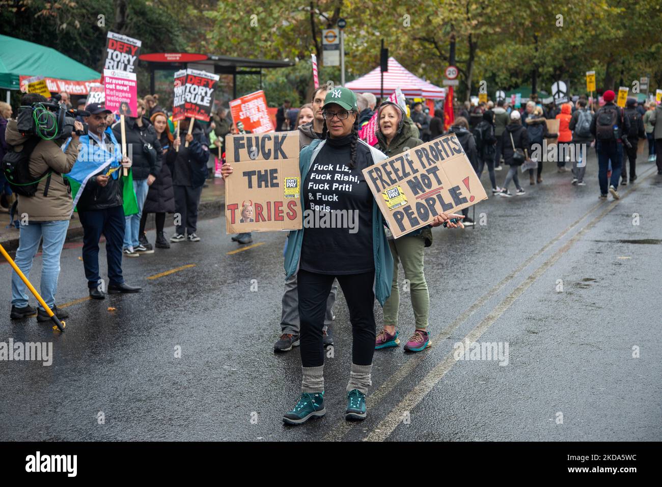 #unitedagainstthetories protest London Stock Photo - Alamy