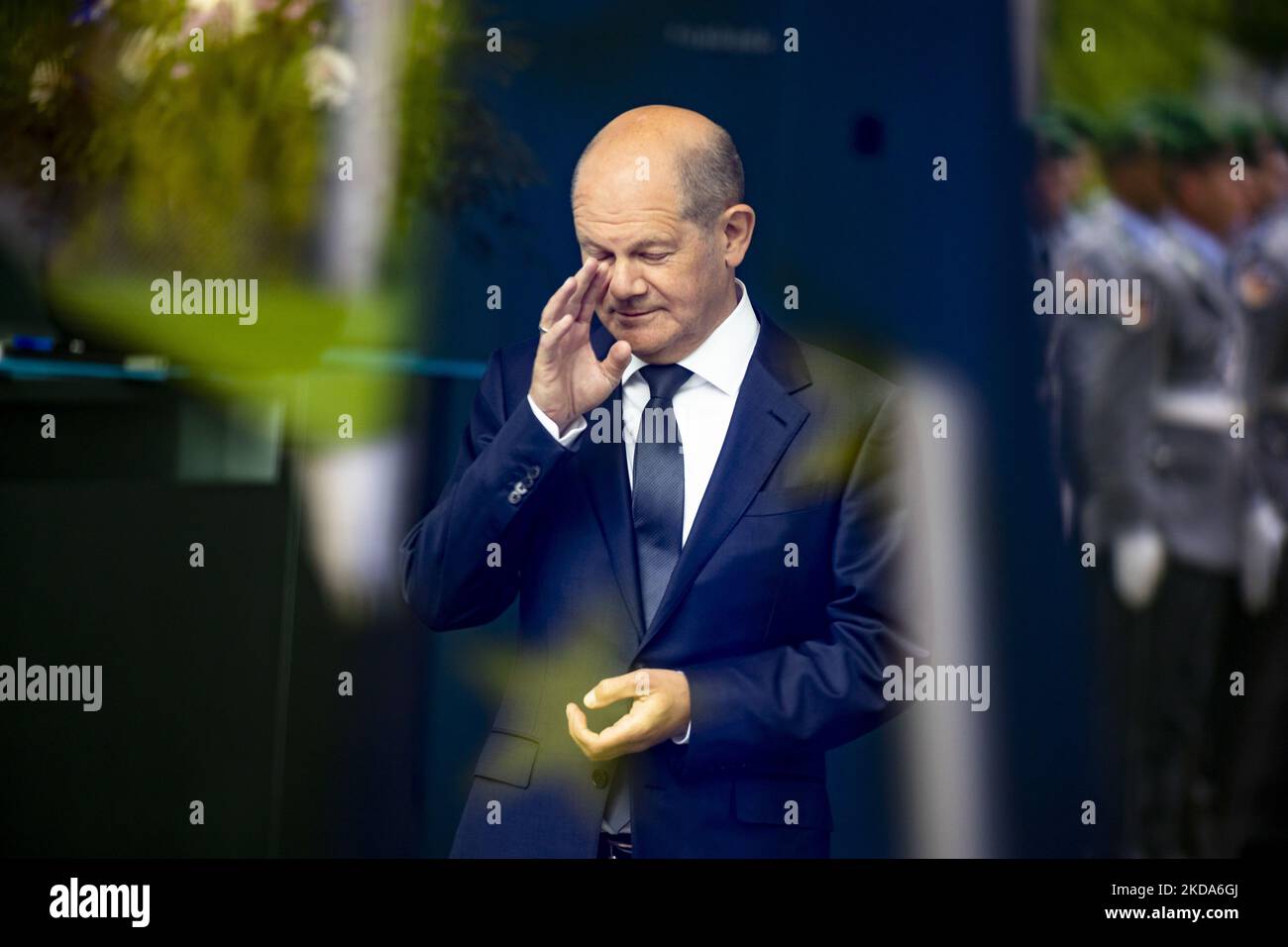 German Chancellor Olaf Scholz arrives to receive Prime Minister of ...