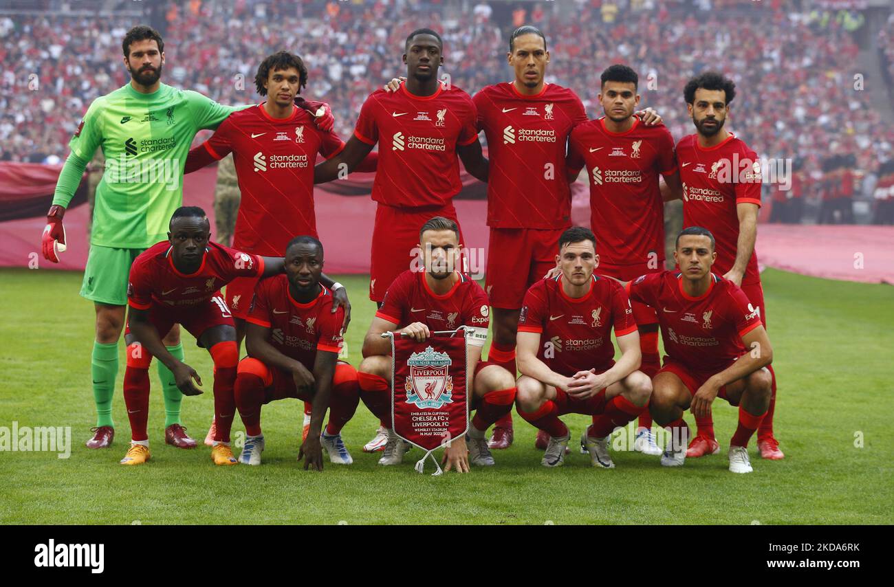 Liverpool Team Back Row: Liverpool's Alisson Becker Liverpool's Trent ...