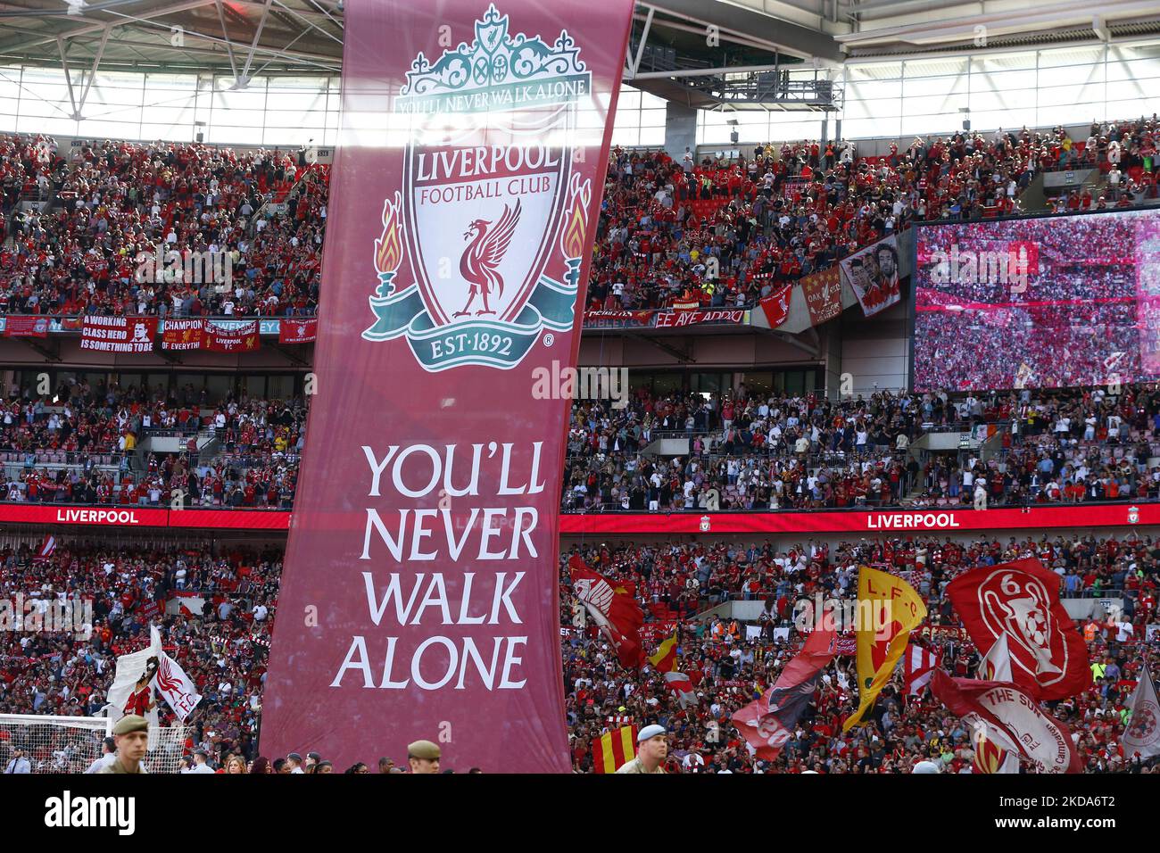 Liverpool fansduring FA Cup Final between Chelsea and Liverpool at ...
