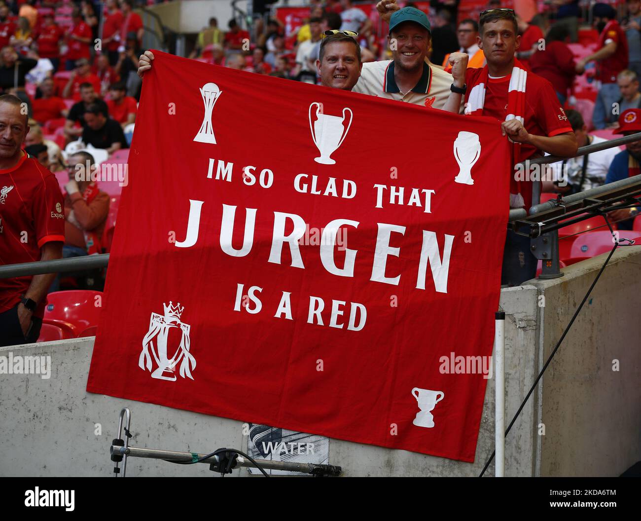 Liverpool banner during FA Cup Final between Chelsea and Liverpool at ...
