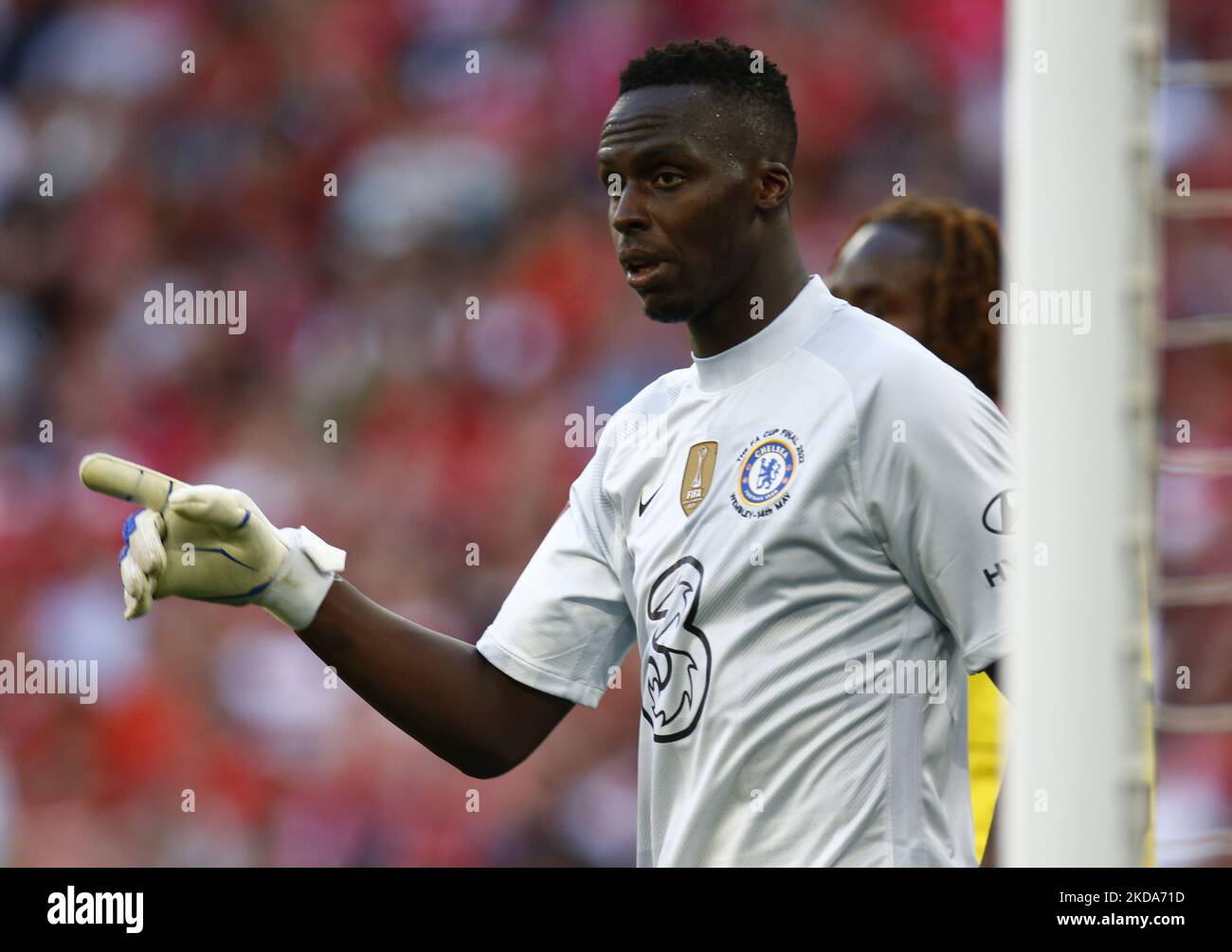 Chelsea's Edouard Mendy during FA Cup Final between Chelsea and ...