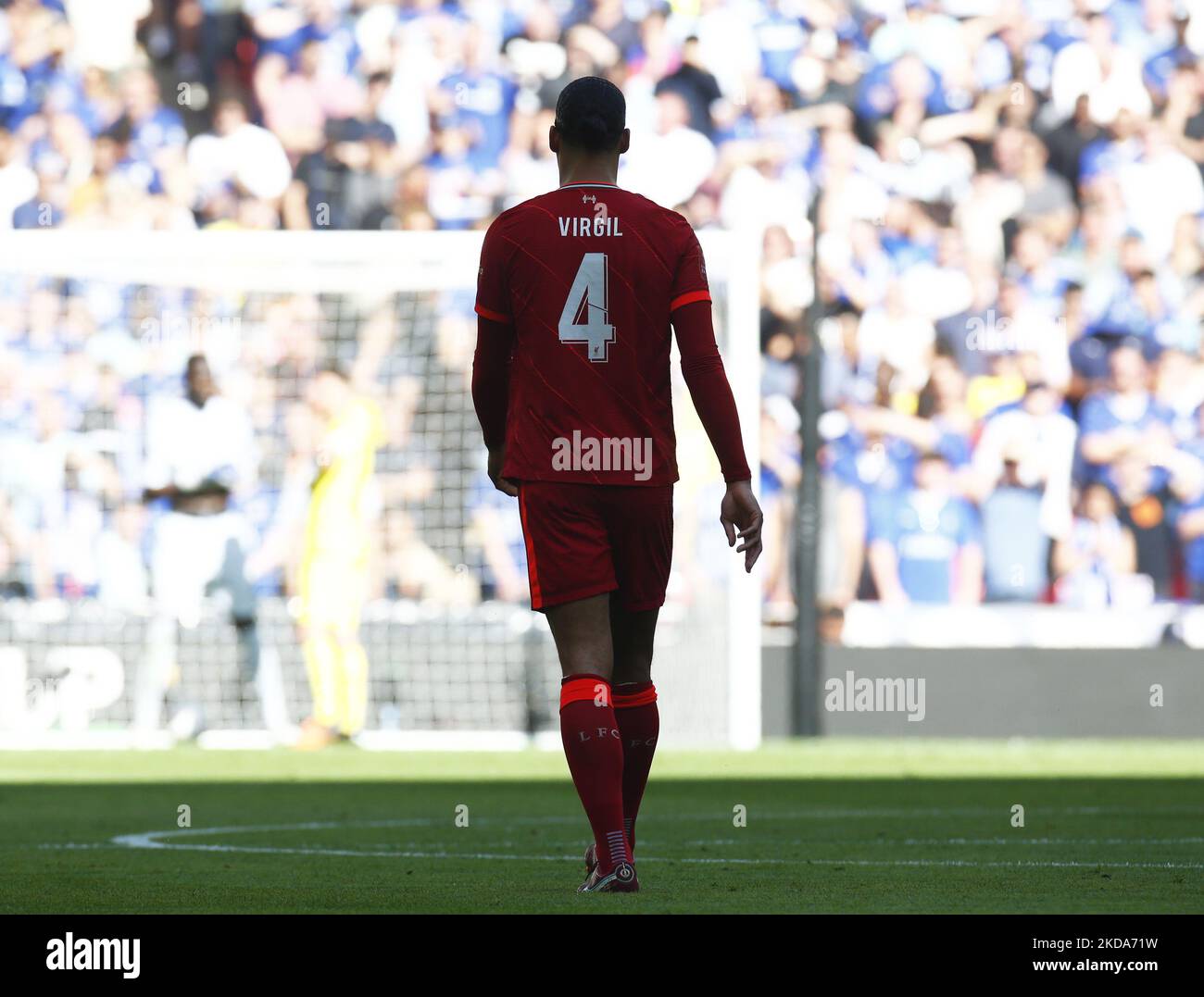 Liverpool's Virgil van Dijk during FA Cup Final between Chelsea and ...