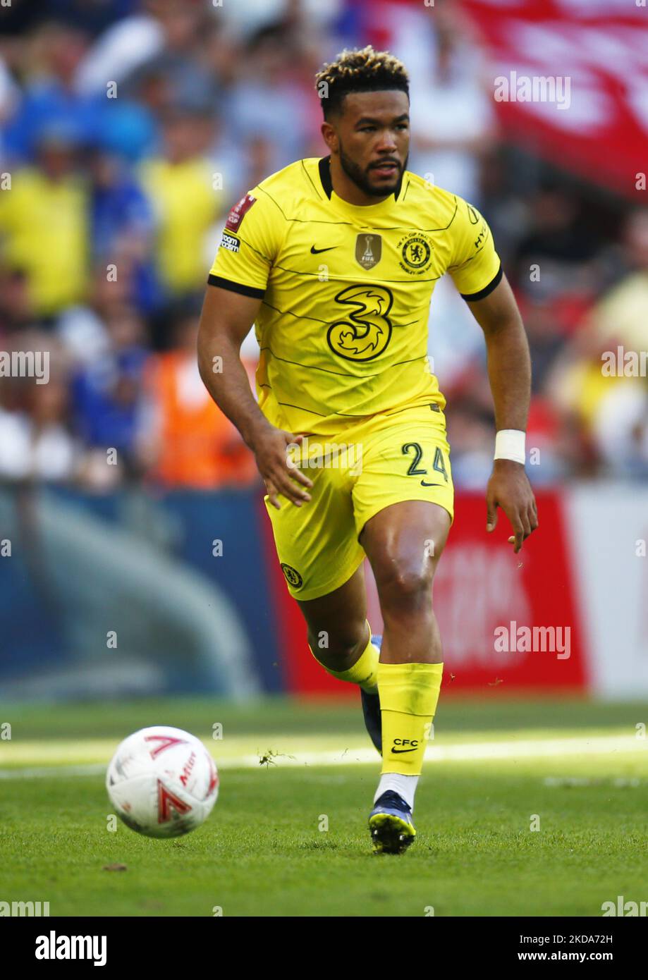 Chelsea's Reece James during FA Cup Final between Chelsea and Liverpool ...