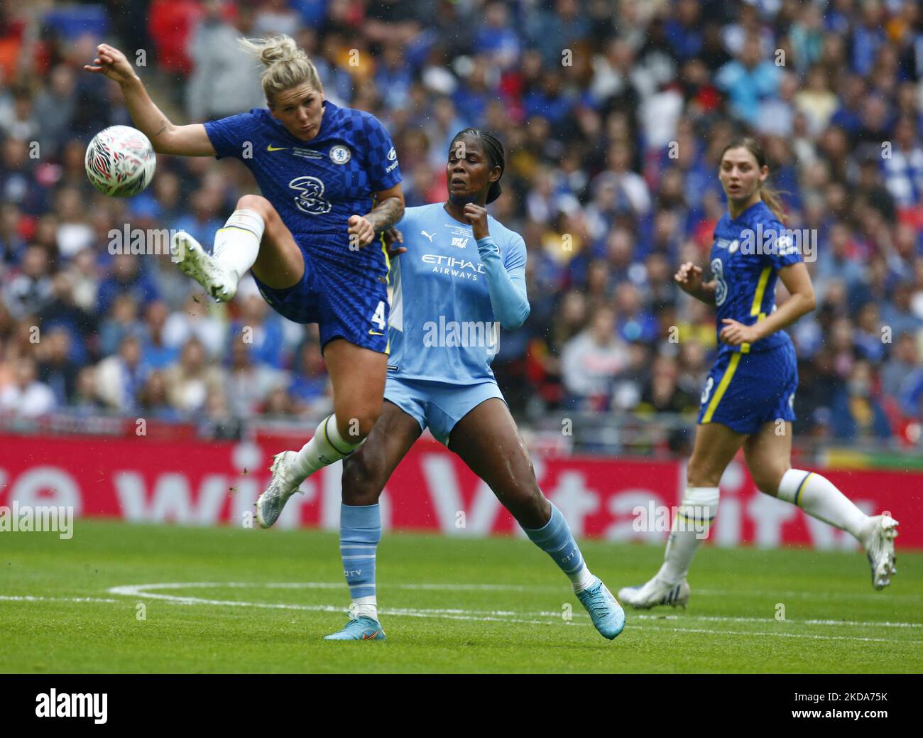 LONDON, ENGLAND - MAY 15:L-R Chelsea Women Millie Bright and Khadija ...