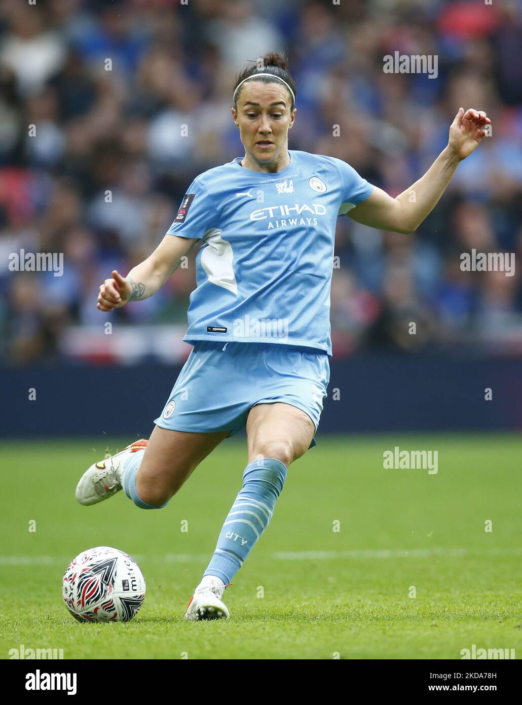LONDON, ENGLAND - MAY 15:Lucy Bronze of Manchester City WFC during ...