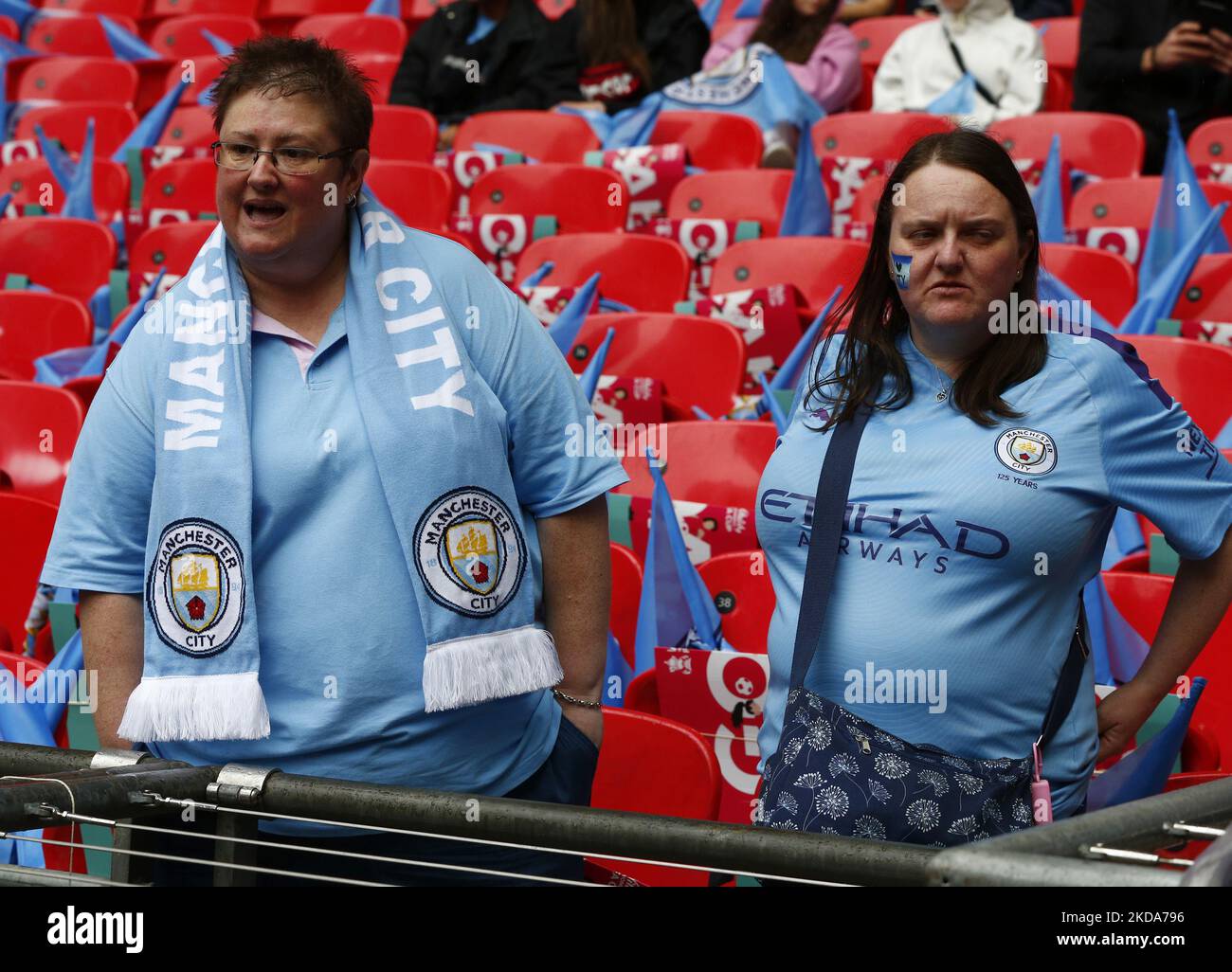 LONDON, ENGLAND - MAY 15:Manchester City Fans before Women's FA Cup ...