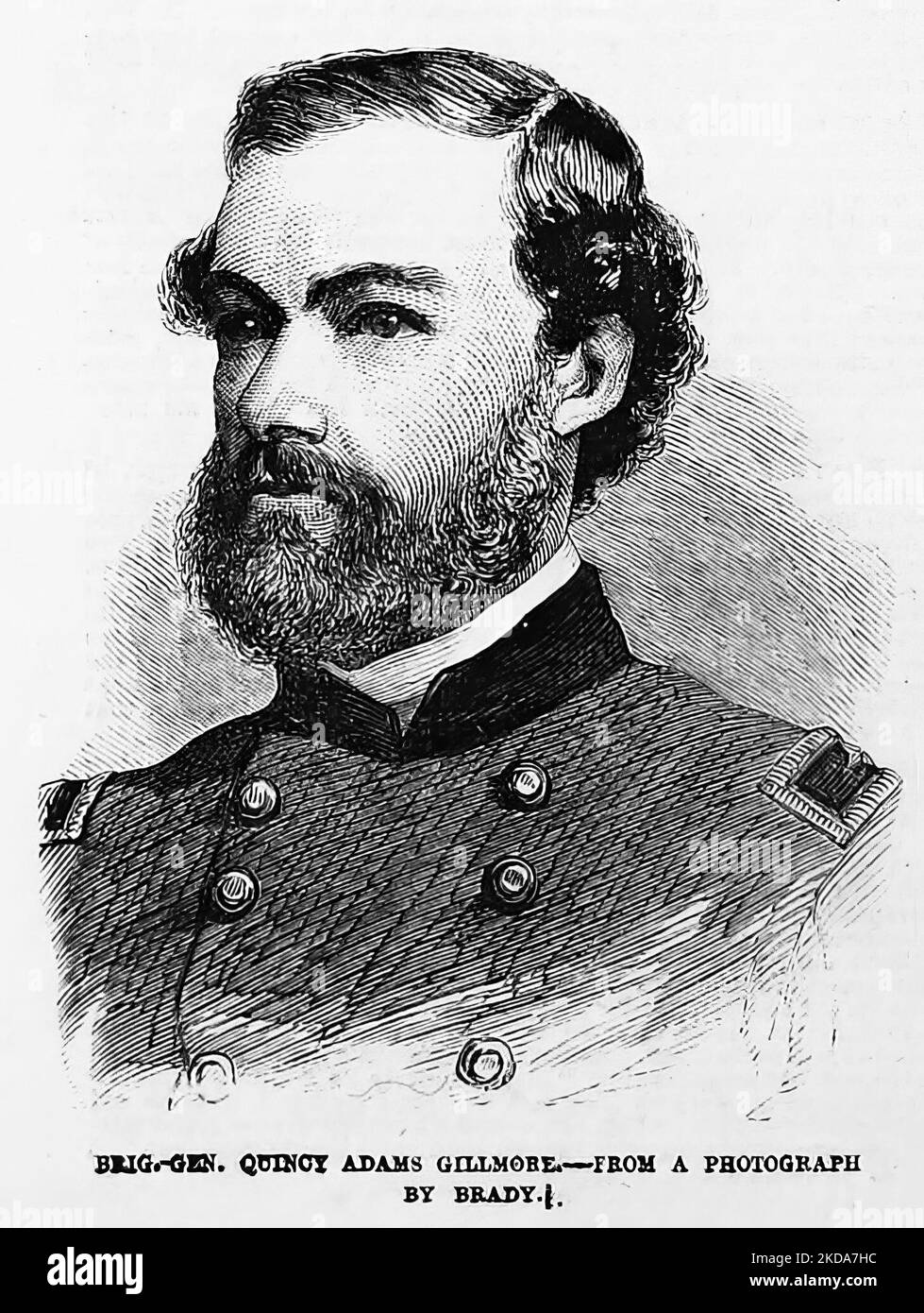 Portrait of Brigadier General Quincy Adams Gillmore. 1862. 19th century ...