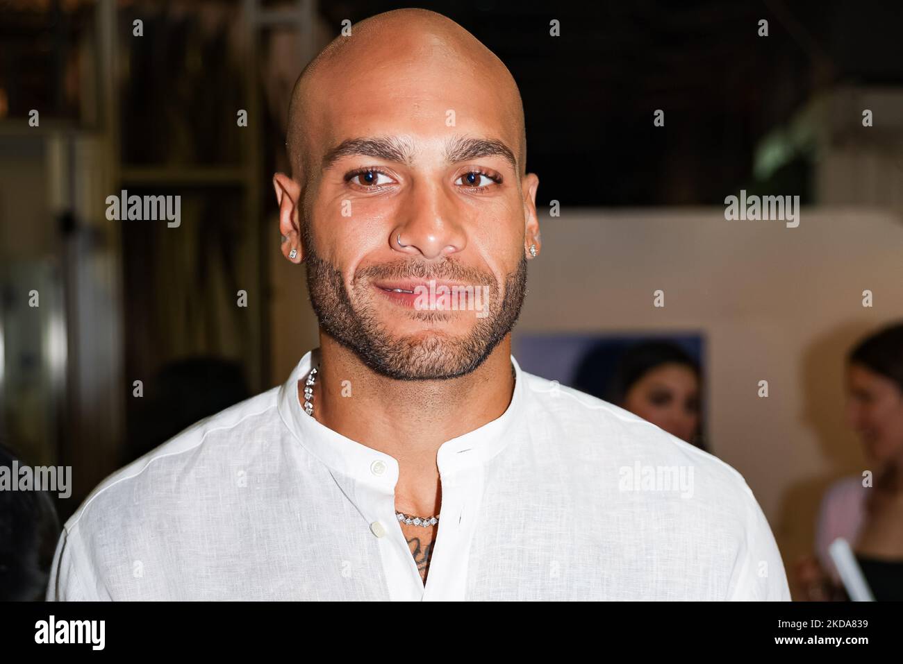 Marcell Jacobs attends Che Tempo Che Fa Tv Show on May 15, 2022 in ...