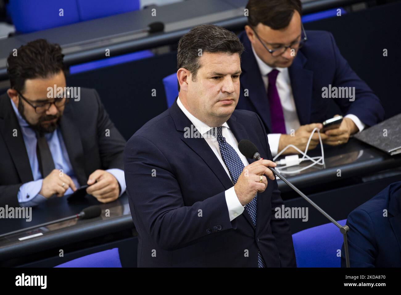 German Work Minister Hubertus Heil is pictured during a question time ...