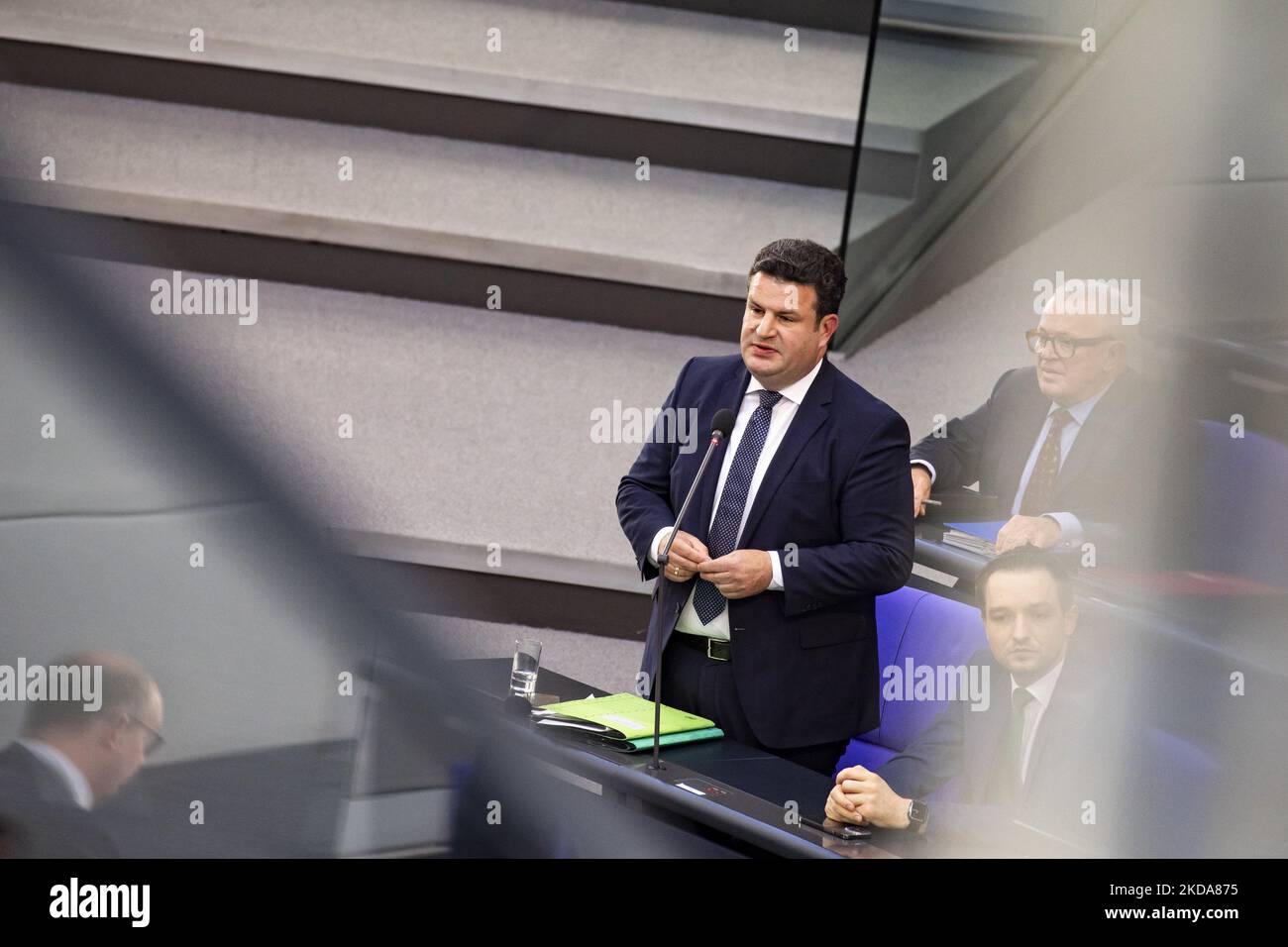 German Work Minister Hubertus Heil is pictured during a question time ...