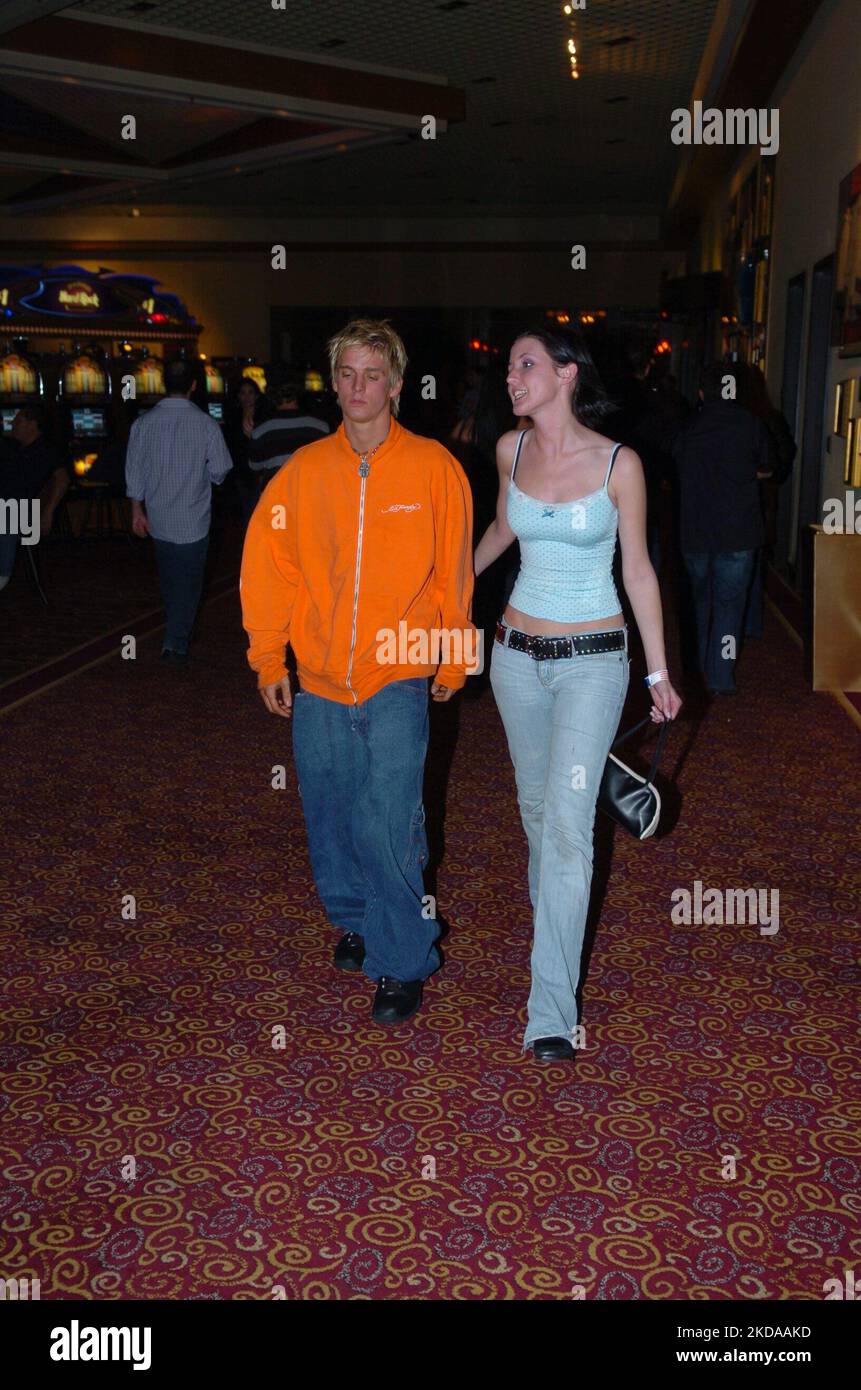 Aaron Carter at the Hard Rock Hotel & Casino in Hollywood Florida 2005 ...