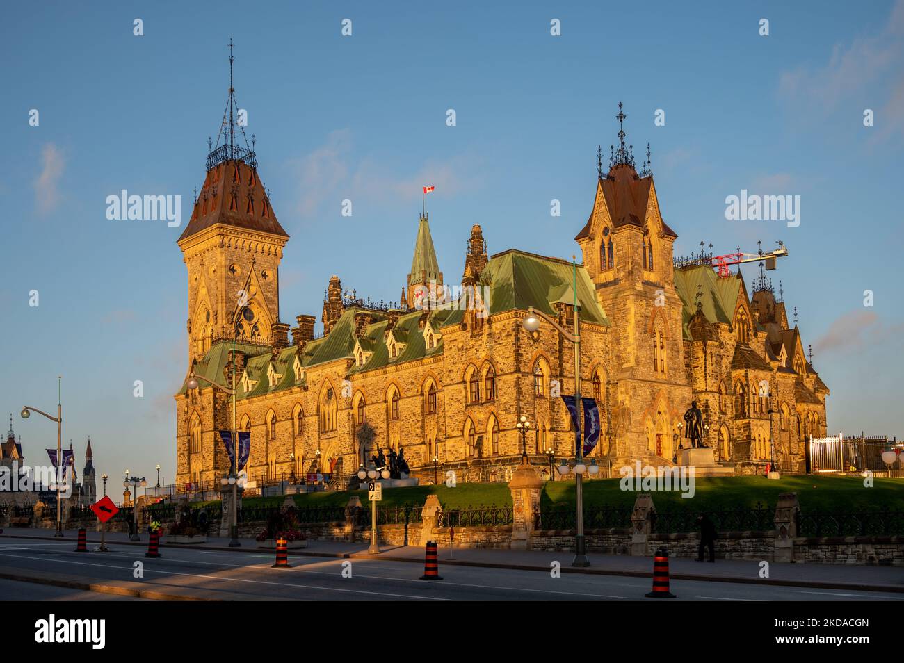 Ottawa, Ontario - October 21, 2022: View of the Centre Block on ...