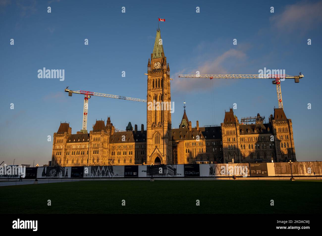 Ottawa, Ontario - October 21, 2022: View of the East Block on ...