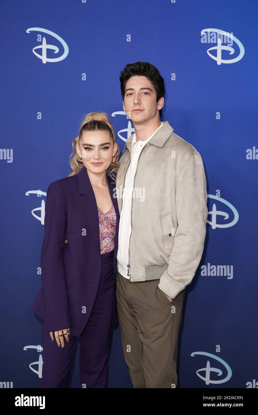 NEW YORK, NEW YORK - MAY 17: Meg Donelly and Milo Manheim attends the ...