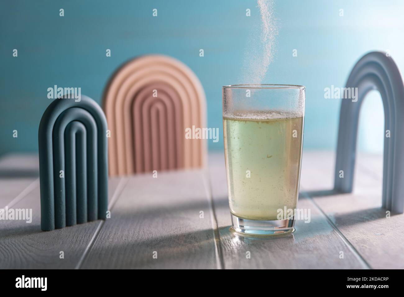 Psyllium husk and glass of water soluble fiber supplement for ...