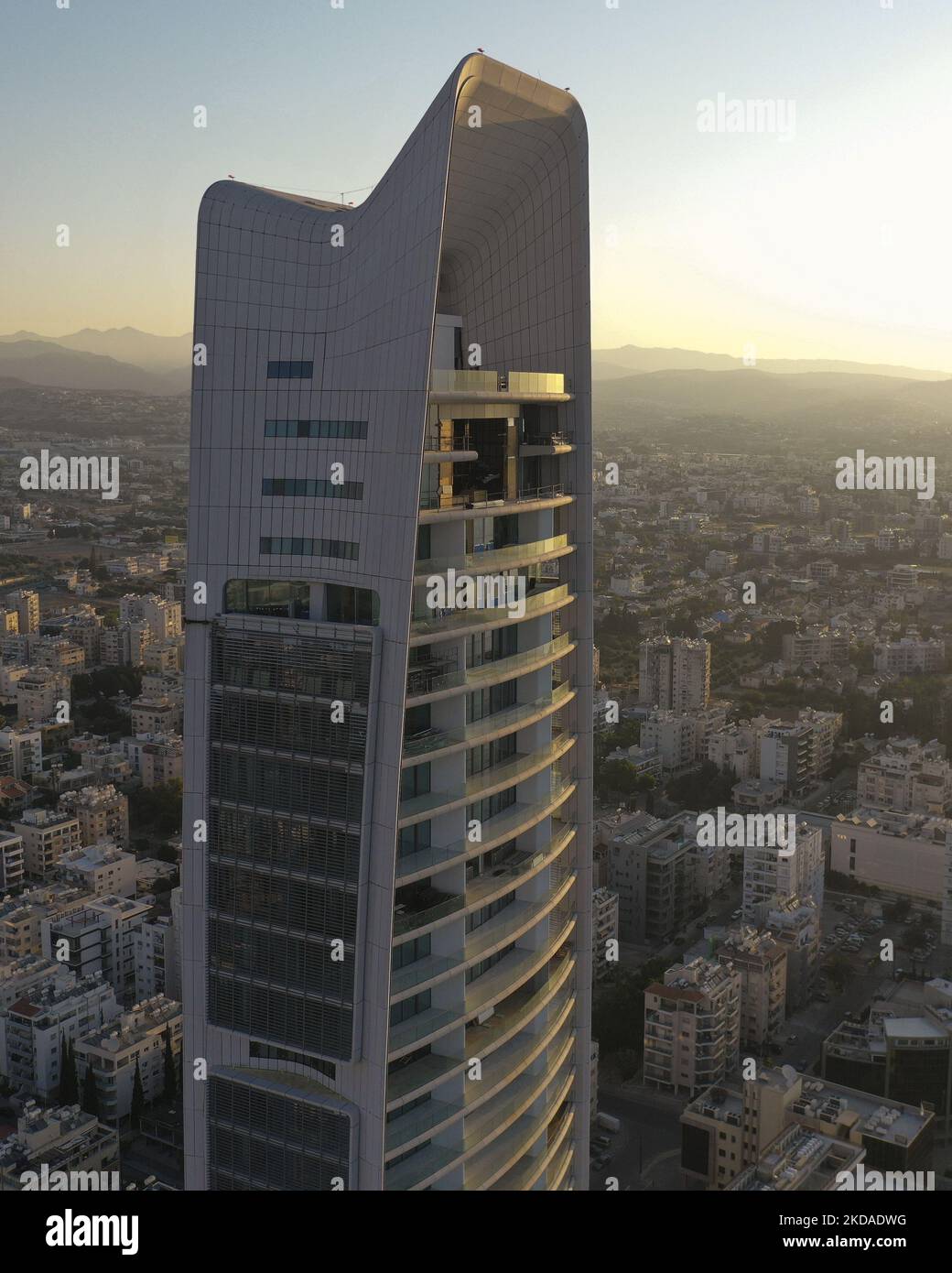 View of the One Tower, a new ultra-modern luxury high-rise complex with ...
