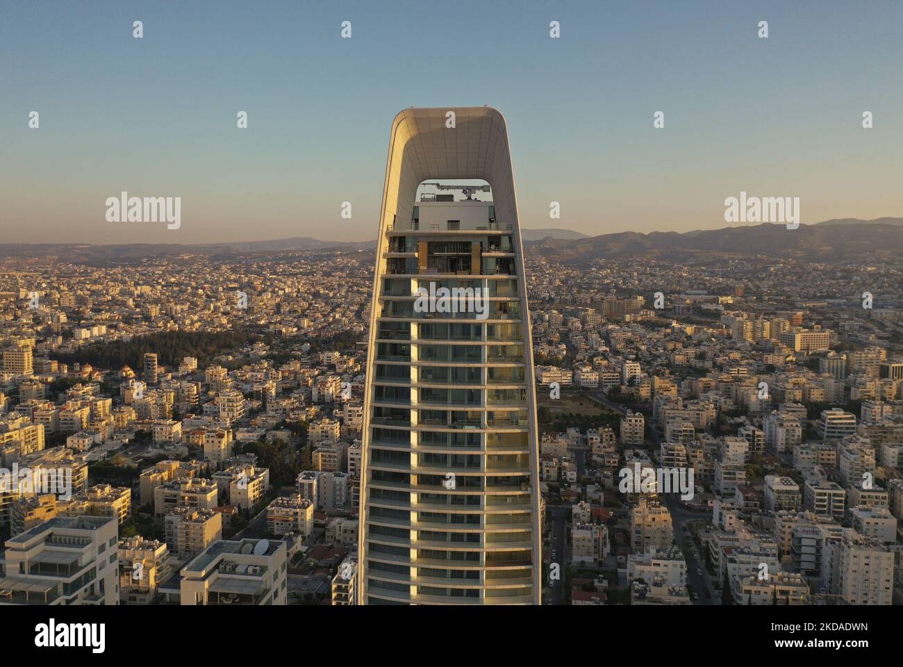 View of the One Tower, a new ultra-modern luxury high-rise complex with ...
