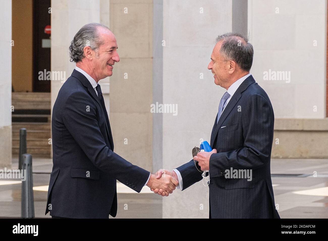 Luca Zaia during the ceremony for the 800th anniversary of the ...
