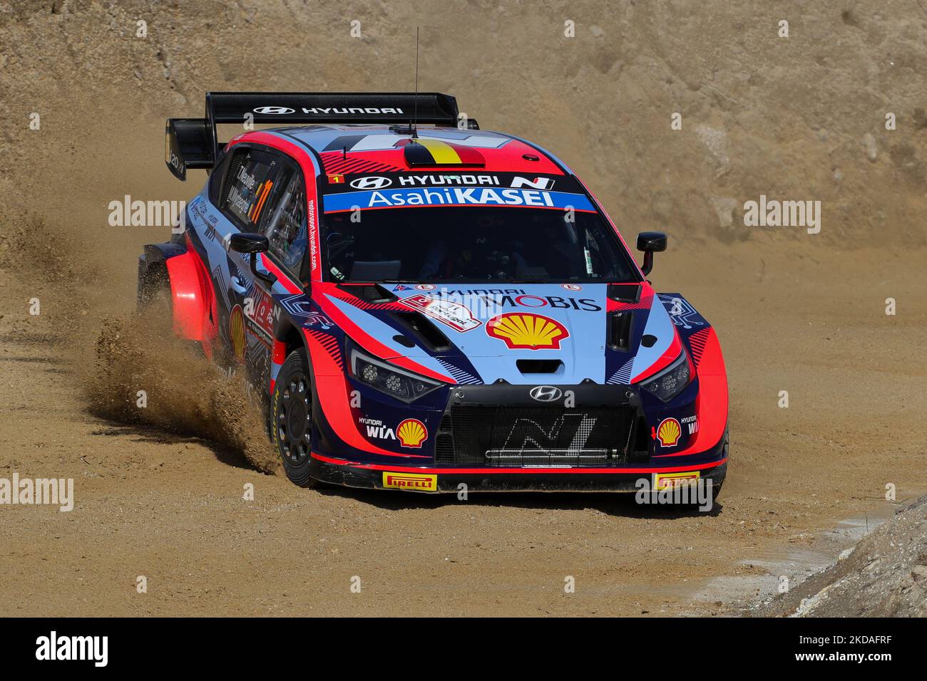 Thierry NEUVILLE (BEL) and Martijn WYDAEGHE (BEL) in HYUNDAI i20 N ...