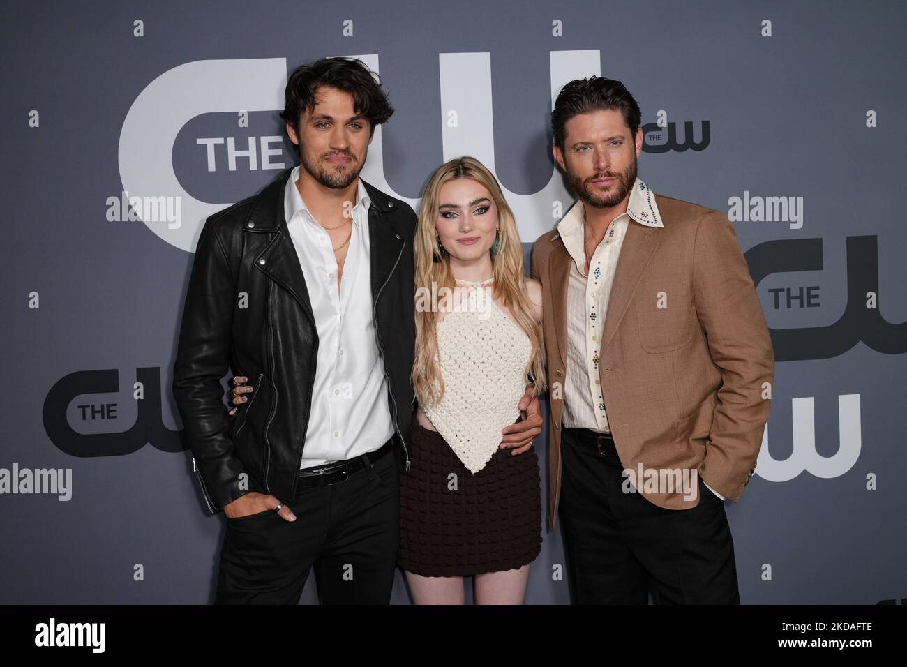 (L-R) Drake Rodger, Meg Donnelly, and Jensen Ackles attends The CW ...