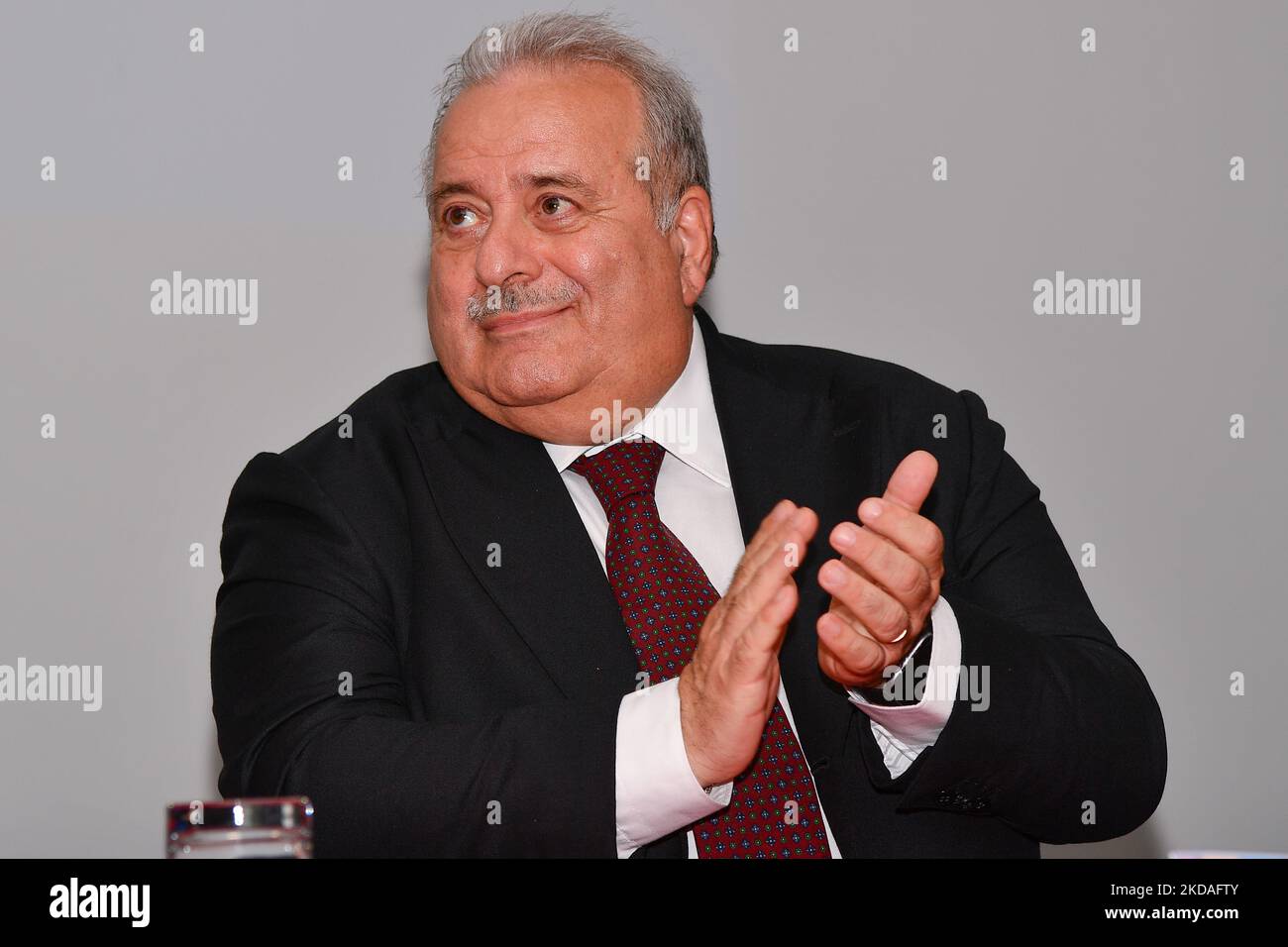 Giuseppe Manfredi (President of FIPAV) during the Event Opening ...
