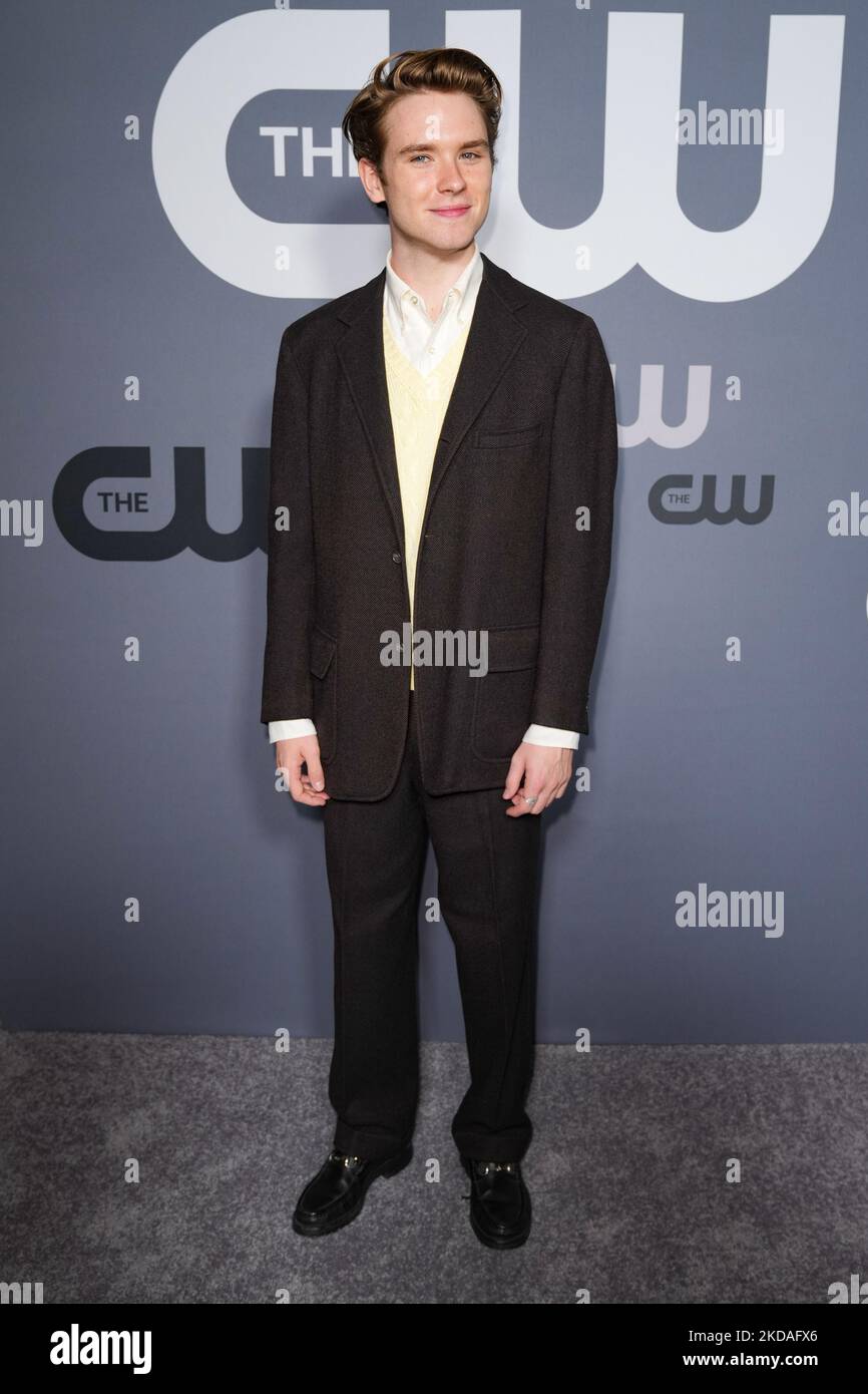 Oscar Morgan attends The CW Network's 2022 Upfront Arrivals at New York ...