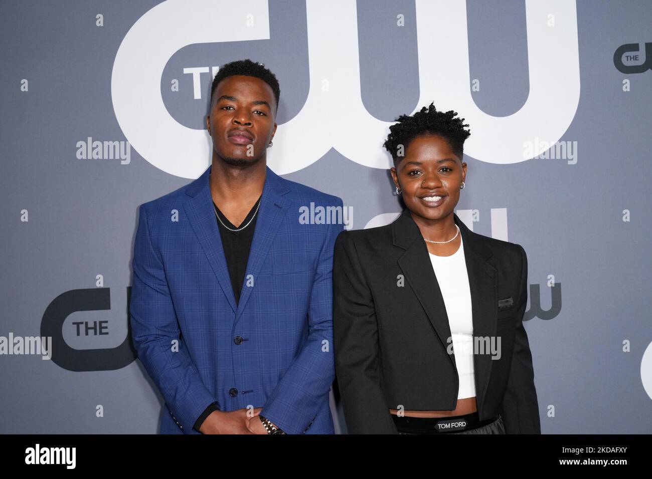Daniel Ezra and Bre-Z attends The CW Network's 2022 Upfront Arrivals at ...