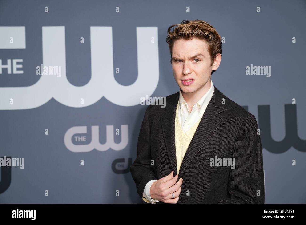 Oscar Morgan attends The CW Network's 2022 Upfront Arrivals at New York ...