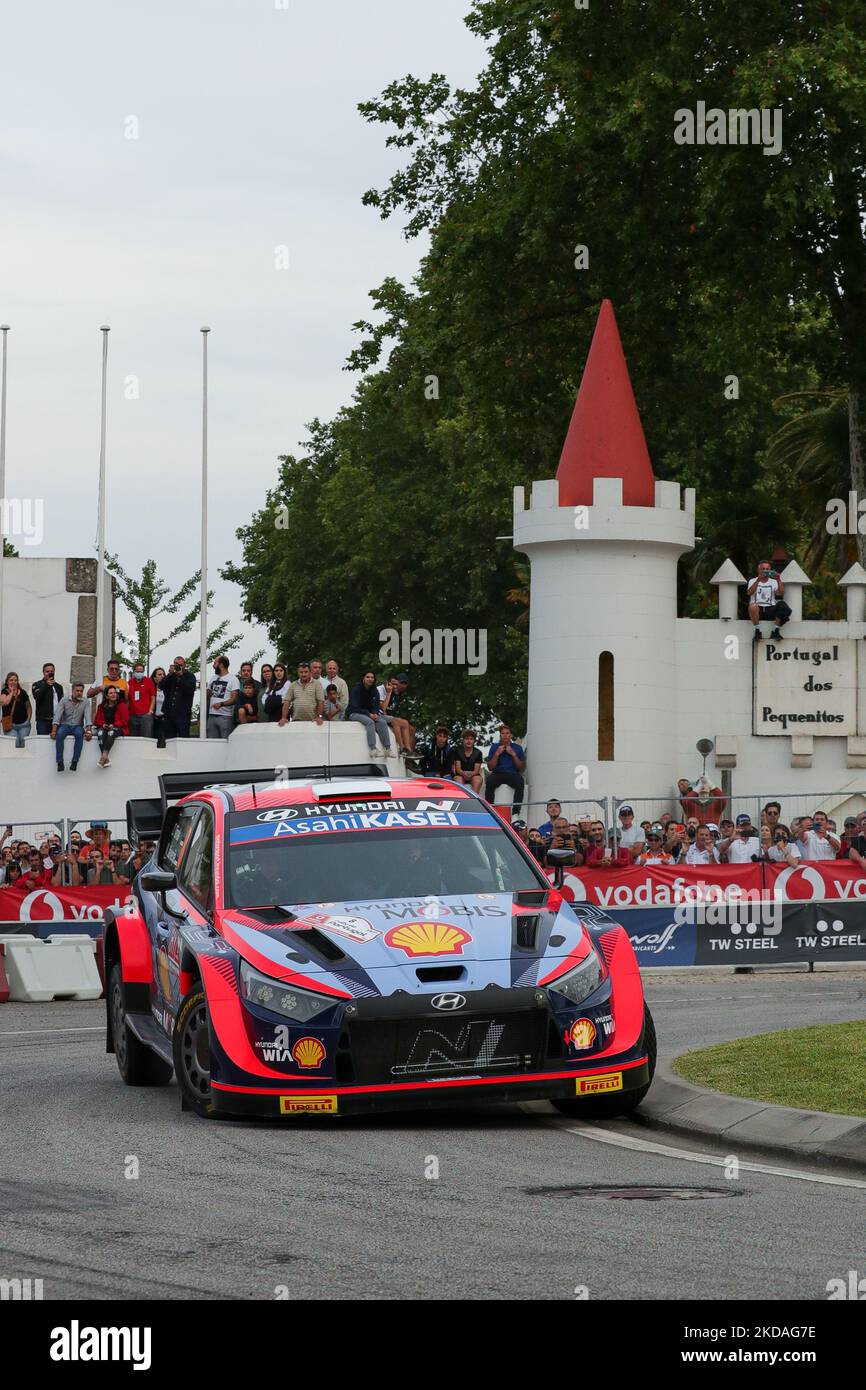 Ott TANAK (EST) and Martin JARVEOJA (EST) in HYUNDAI i20 N Rally 1 of ...