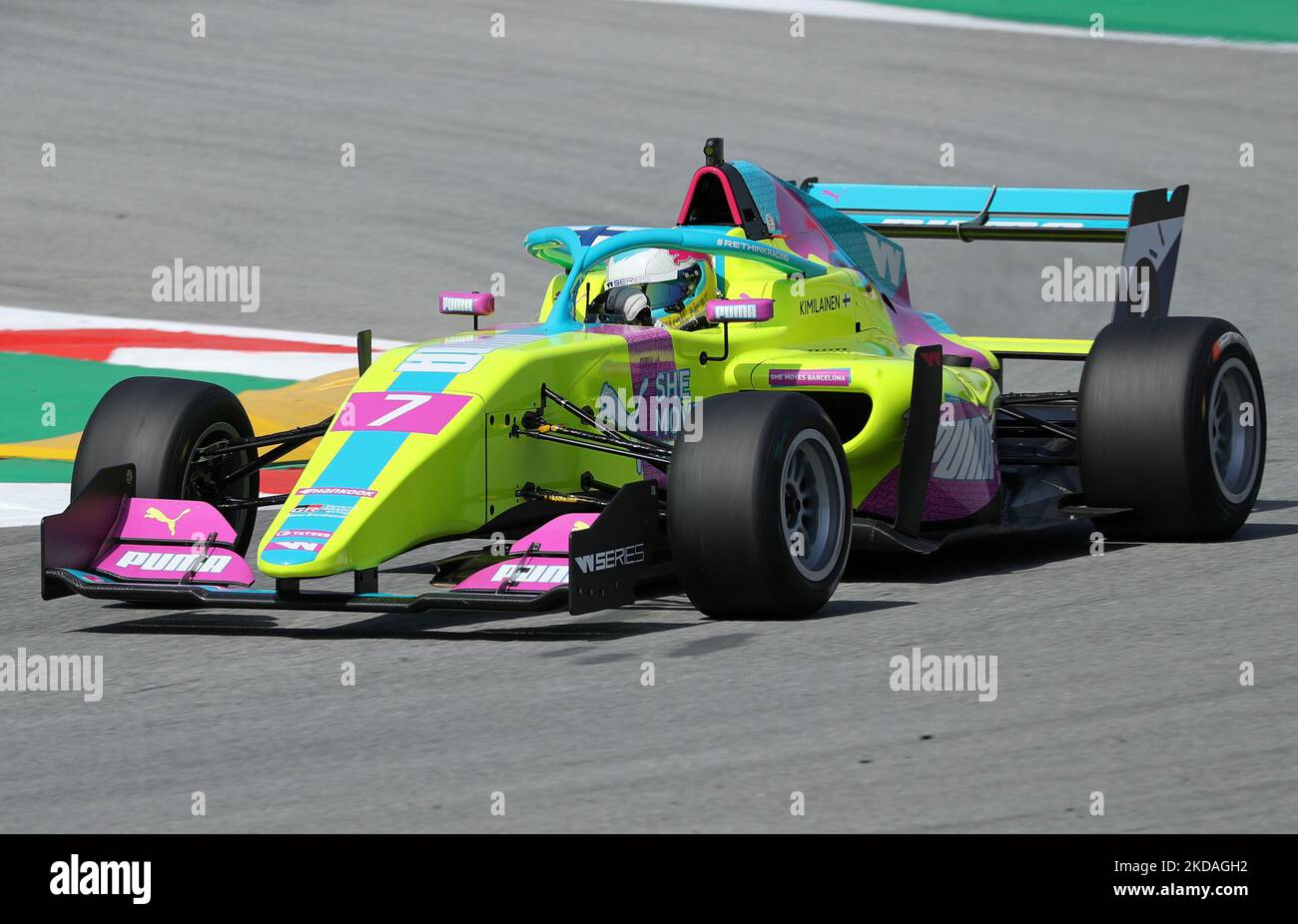 Emma Kimilainen, from Puma W Series Team, during the W Series free ...