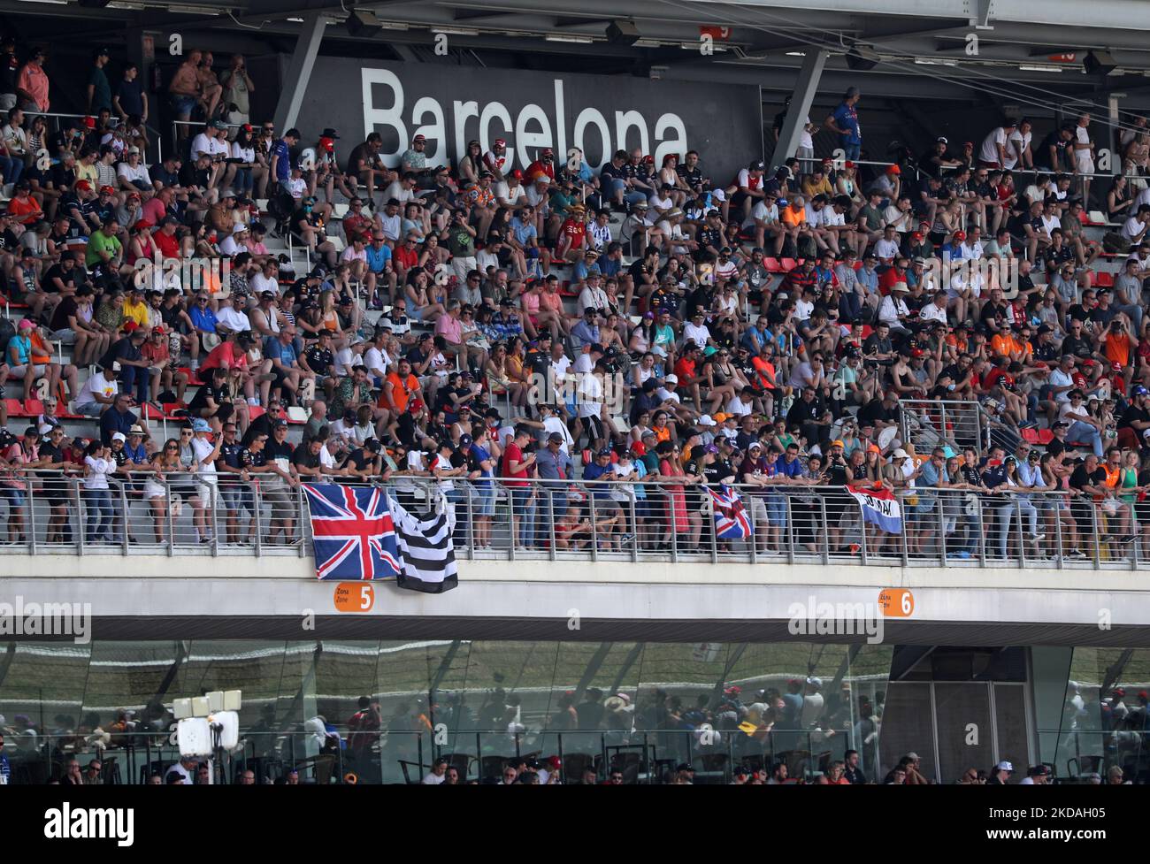 Many fans during practice 1 of the Formula 1 Pirelli GP of Spain, held ...
