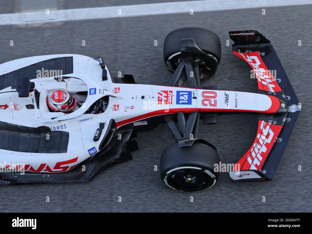 Kevin Magnussen's Haas during practice 2 of the Formula 1 Pirelli GP of ...