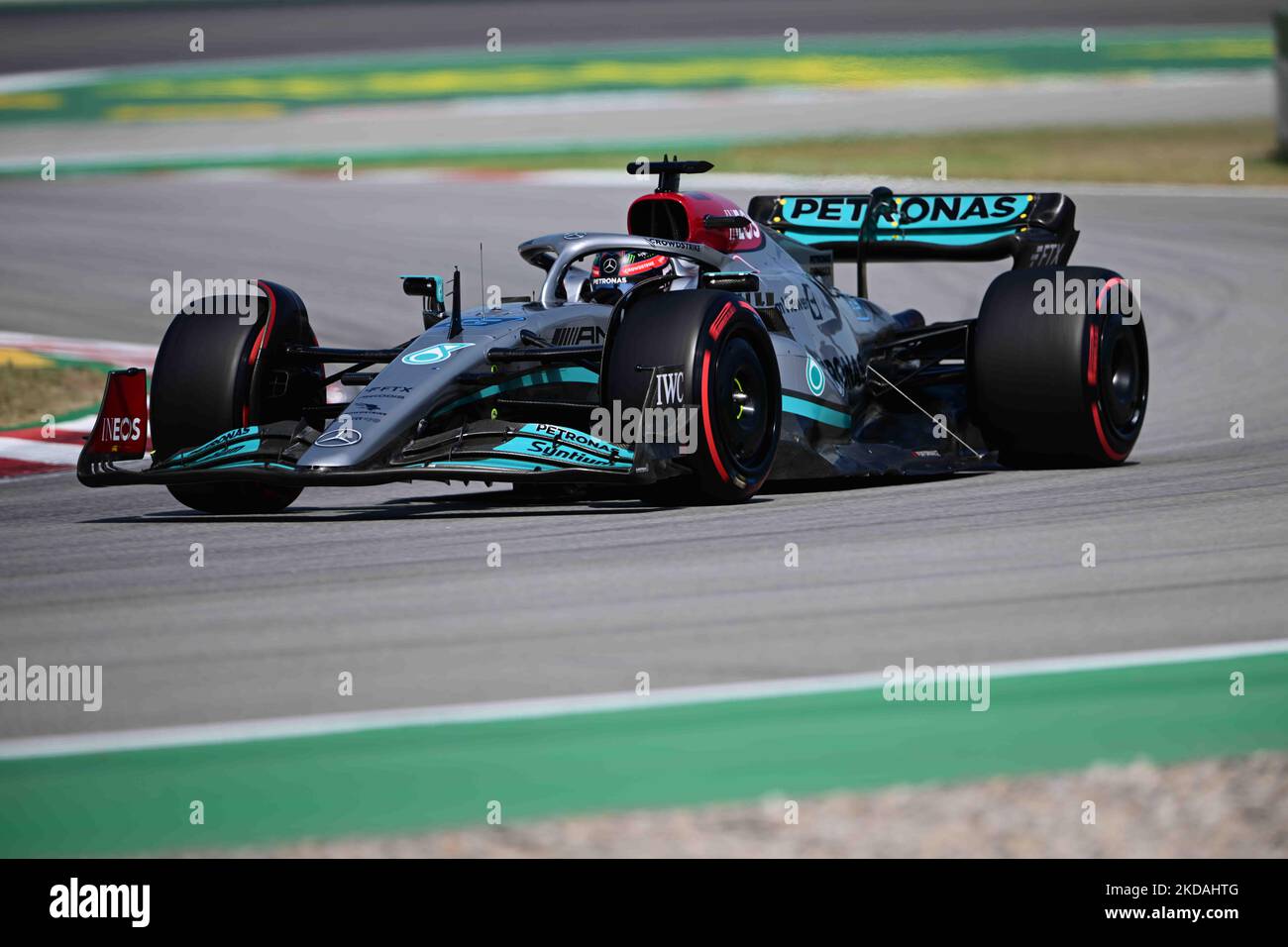 George Russel of Mercedes-AMG Petronas drive his single-seater during ...