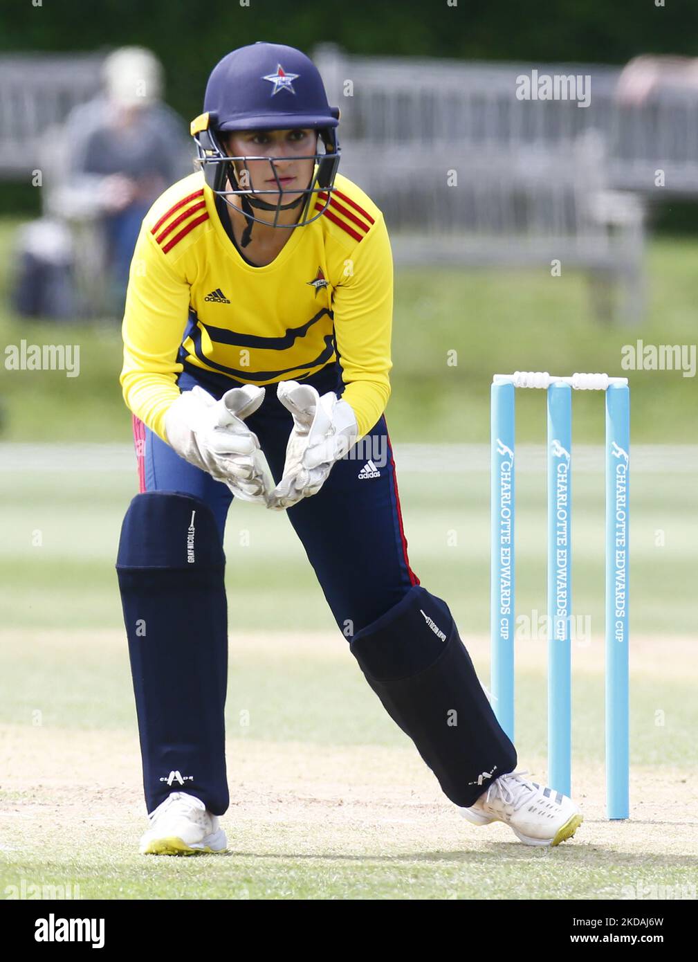 South East Stars Kira Chathil during Charlotte Edwards Cup between ...