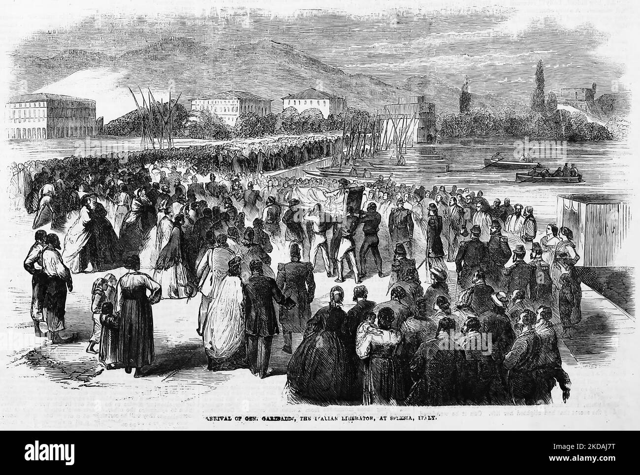 Arrival of General Giuseppe Garibaldi, the Italian liberator, at ...