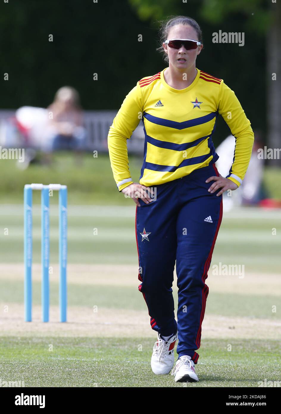 South East Stars Alice Capsey during Charlotte Edwards Cup between ...