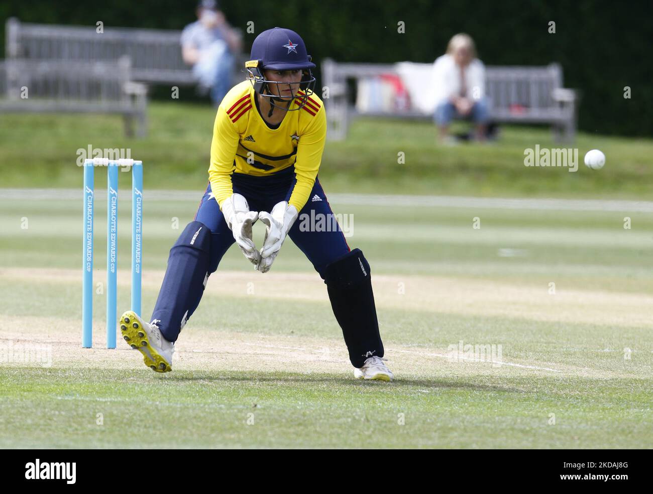 South East Stars Kira Chathil during Charlotte Edwards Cup between ...